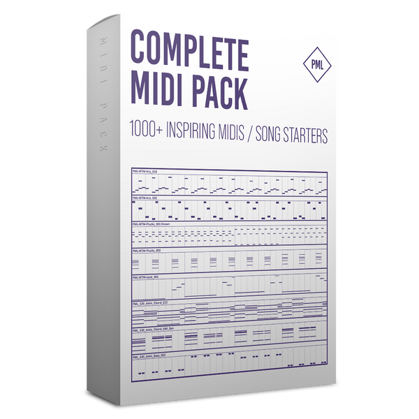 MIDI COMPLETE PACK, Chord Progressions, Melodies, Plucks | PML