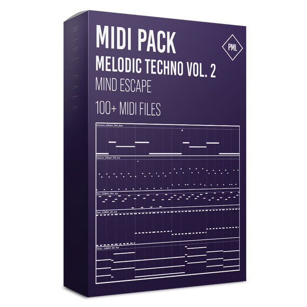 Melodic Techno Chords MIDI Pack Chord Progressions, Melody, Plucks
