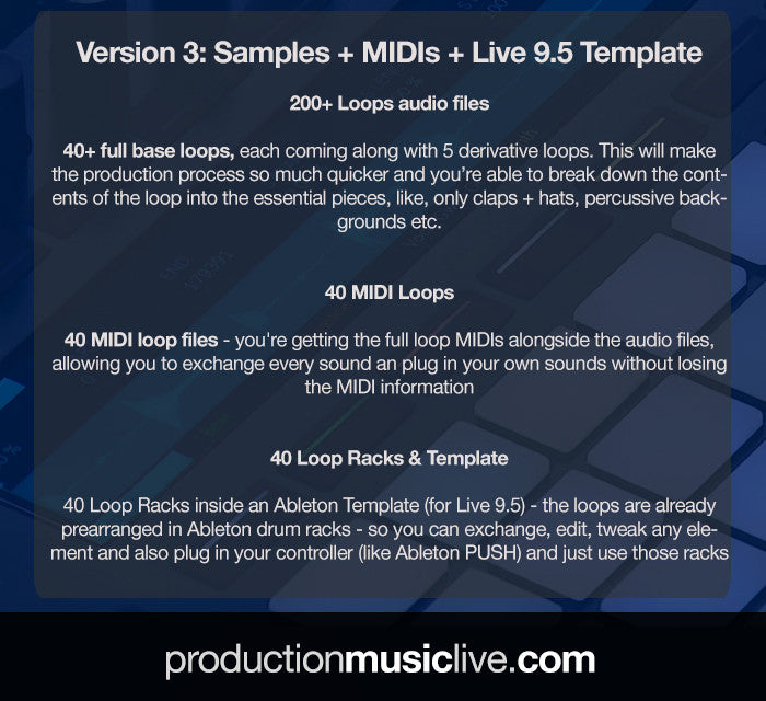 House Loops Samples Midis Ableton Drum Racks | PML